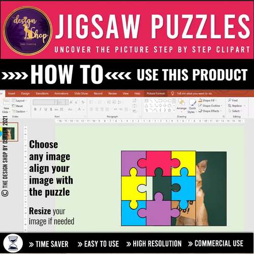 Jigsaw Puzzles Progression Overlay Templates For Digital and Printable ...