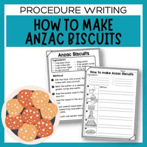 How to Make ANZAC Biscuits | Recipe Procedure Writing | ANZAC Day