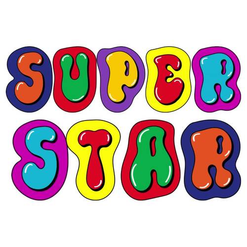 Bright Groovy Doodle Alphabet bulletin board letters font for teachers