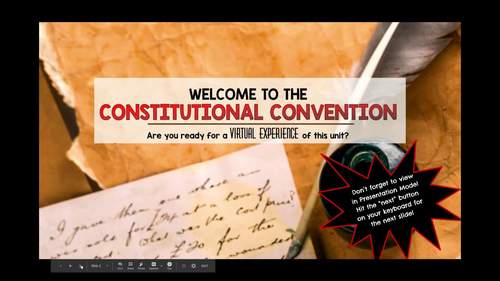 The Constitution Google Classroom | US Constitution Google Slides