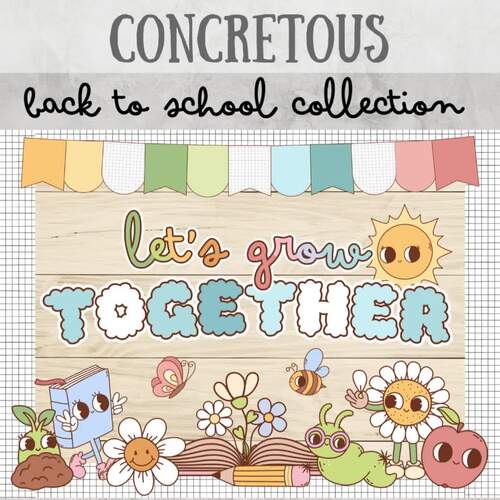 Welcome Back to School Bulletin Board Ideas Camping Pink Pastel Groovy ...