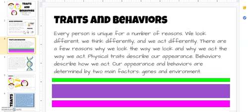 Distance Learning: Traits and Behaviors (Google Slides) | TPT