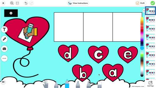 Build CVC Words Preloaded Seesaw™ Activity by Kindergarten is Sweet