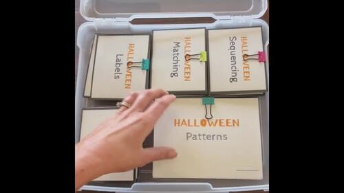Halloween Language Card Set by Making Meaningful Materials | TPT