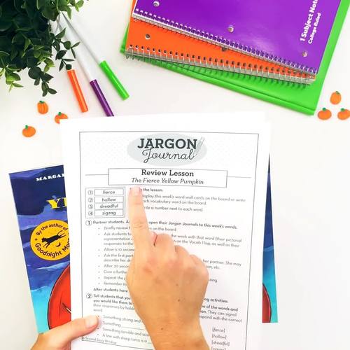 Halloween Activities | The Fierce Yellow Pumpkin Vocabulary and Lesson