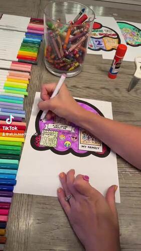 Back to School Activities All About Me Craft Giant Ice Cream Bulletin Board