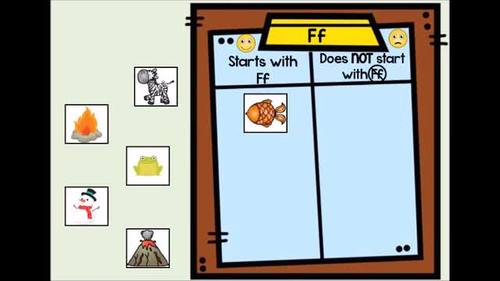 Letter Sounds Sort Boom Cards Beginning Sounds Phonics Digital Sorting ...