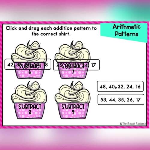 Arithmetic Patterns BOOM™ Cards 3.OA.9 by The Rocket Resource | TPT
