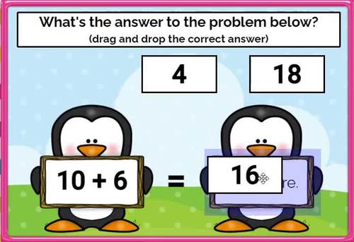 Boom Cards - Drag & Drop Math Facts (Add & Subtract, 1's - 5's) - 30 ...