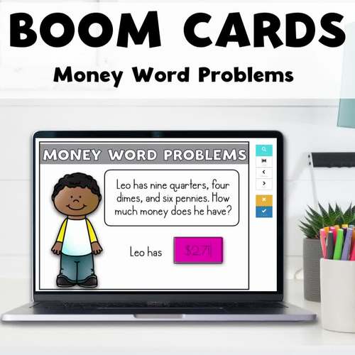 Money Word Problems Boom Cards | TPT