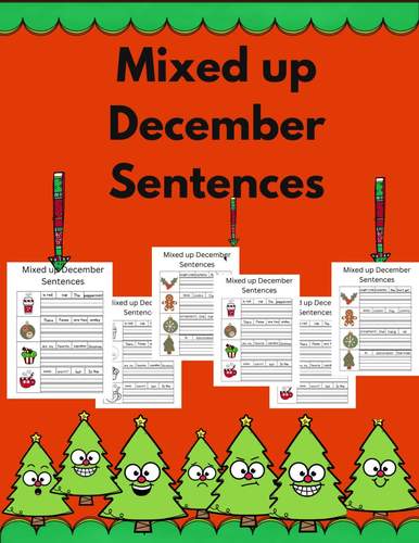 Mixed up December Sentences: fix a sentence by The Hippie Teacher 77