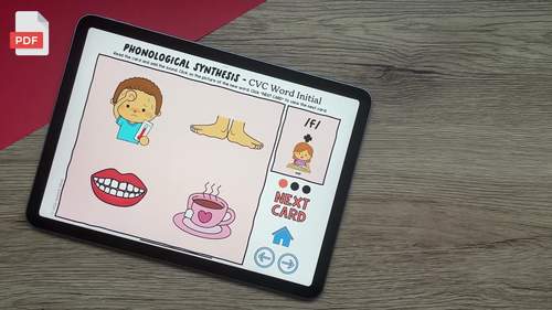 Phonemic Awareness - CVC Word Synthesis Blending - Boom™ Cards, PDF ...