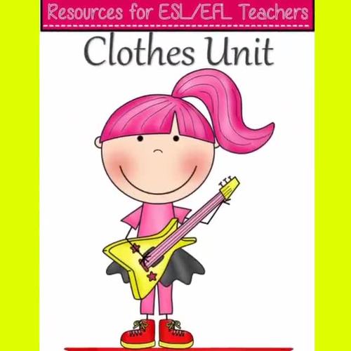 Clothes Unit for Kindergarten ELL by HOLISTIC English Resources by ROSA ...