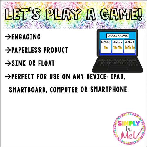 Sink or Float l Boom Cards™ l Interactive PDF l Differentiated by ...