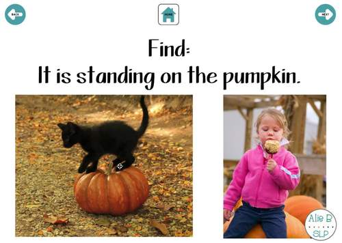 FALL Themed Actions in Pictures BOOM Cards™ for Speech Therapy by Alie ...