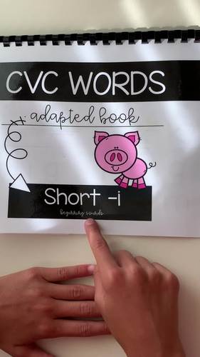 CVC Short -I Adapted Books (PDF + Interactive Digital) by Diana T Sylvander