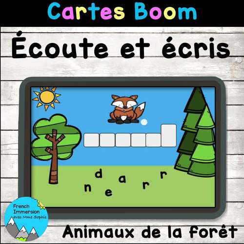 Écris le vocabulaire les animaux de la forêt write forest animals ...