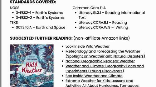 3rd Grade Weather – Forecasting Reading Passage, Quiz & Activity