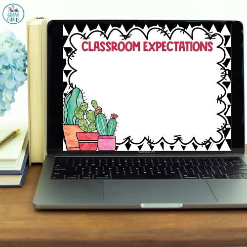 Meet the Teacher Template Editable Open House Powerpoint Cactus Back to ...