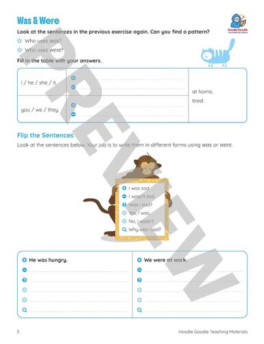 Past Simple Was/Were - Full Lesson | Listening, Grammar, Practice | No Prep