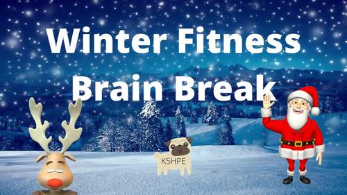 Winter Fitness, Kids Exercise, Brain Break, Get Kids Moving! PE, DPA, FUN!!