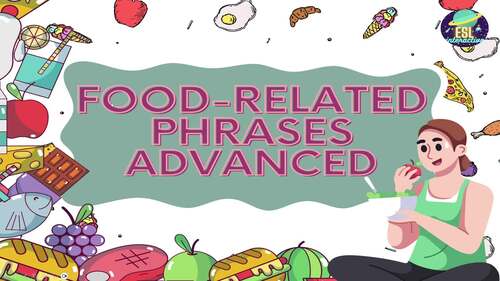 Food-related Phrases Advanced. ESL/ELL PowerPoint Lesson for B2 Level ...