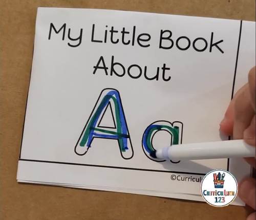 Printable ABC Book l Alphabet Writing Practice l One Page Foldable