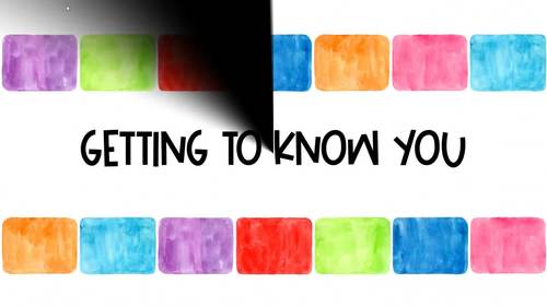 Getting to Know You Back to School Interactive Whiteboard Game | TPT