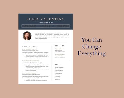 CV template Word, pages, Professional Resume templates, Modern ...