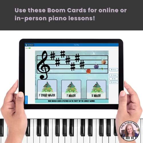 Christmas Major Broken Chords BOOM™ Cards - Key Signatures - 4-7 Sharps ...