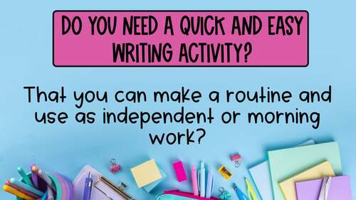 Summer Build a Story with Digital Spinners - Writing Prompts Alternative