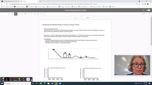 Law of Conservation of Energy Activity Graph - PE, KE, Thermal and ...