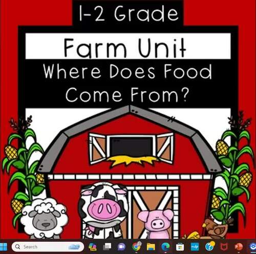 Farm to Table Activities by Robin Wilson First Grade Love | TPT