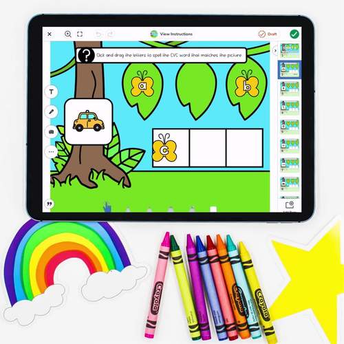 Digital Literacy Centers | Short Vowels CVC | For Seesaw by Sweet ...