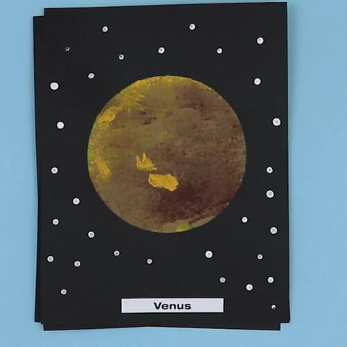 Solar system art project by Super Fun Printables | TPT