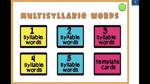 Multisyllabic Words GAME - Build a Dinosaur - w Sound Effect | TPT