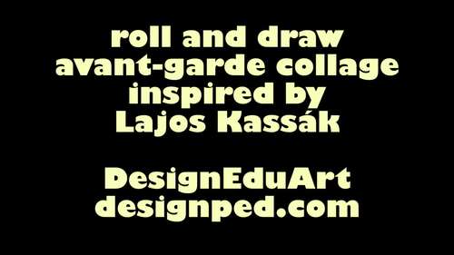 Roll an avant-garde collage! - abstract art game inspired by Lajos Kassak