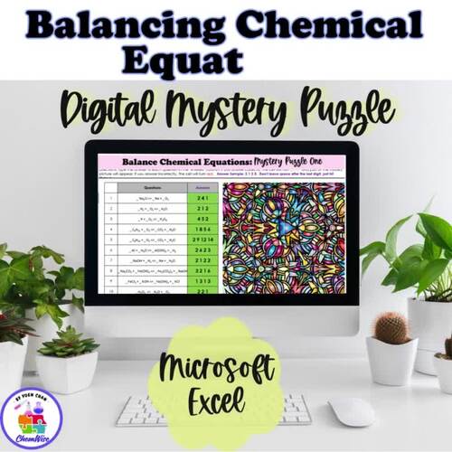 Balancing Chemical Equations Digital Mystery Puzzle Activity ...