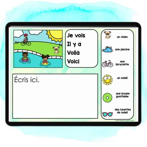 French Summer Writing Activities | Les activités d'écriture de l'été