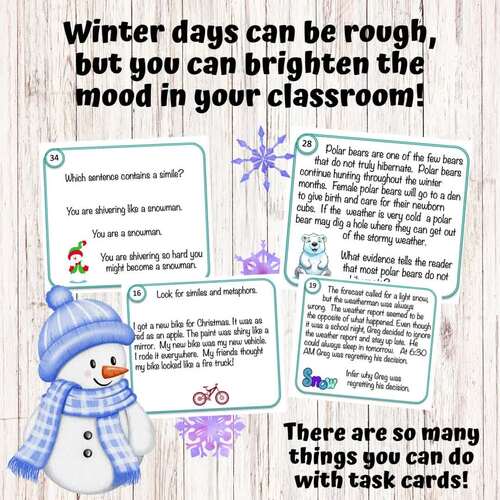 Nonfiction Reading Comprehension and Vocabulary Task Cards | TPT
