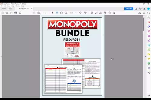 Personal Finance Lessons through Monopoly | Bundle by FI Educator