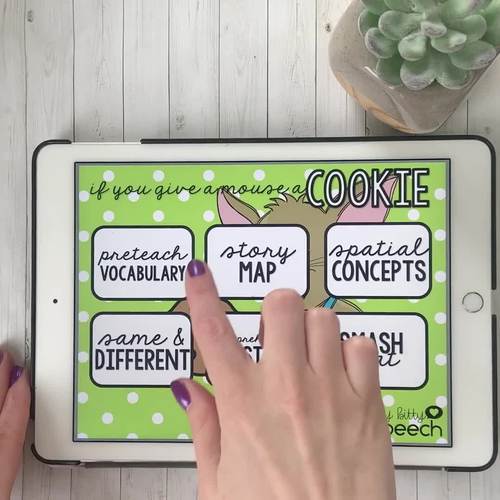 If You Give a Mouse a Cookie - No Print {Distance Learning Book Buddy}