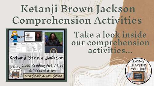 Ketanji Brown Jackson Close Reading Comprehension Activities | 5th ...
