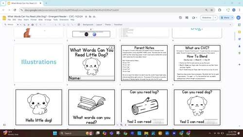 Emergent Reader Short Story Sight Word Booklet | Short O CVC Words ...