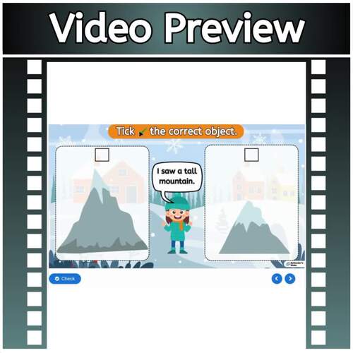 Tall or Short: Tick the Correct Image Digital Resources by Schooler's Mate