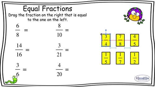 Math with Equal Fractions - Drag & Drop Interactive Activity | TPT