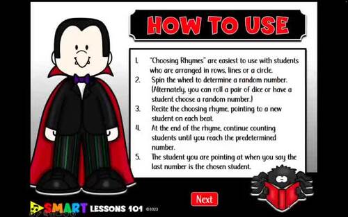 Halloween Choosing Rhymes | Halloween Games | Halloween Counting Games