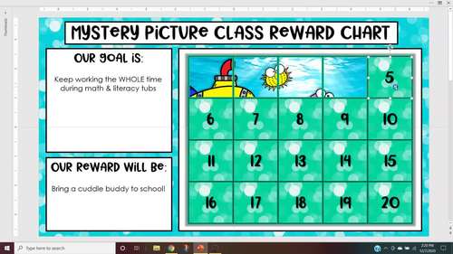 Mystery Picture Digital Reward Charts for Google Slides & PowerPoint ...