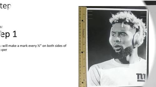 Chuck Close Inspired Grid Method Value Portraits by ITS AN ART THING