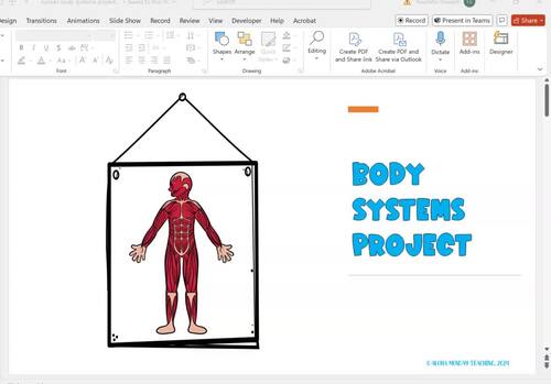 Body Systems Research Project - Human Body Systems Project - Middle School